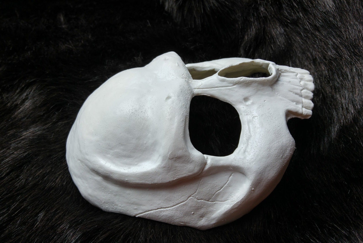 Unpainted Skull Mask Blank Cast Resin Skull Skeleton Mask | Etsy