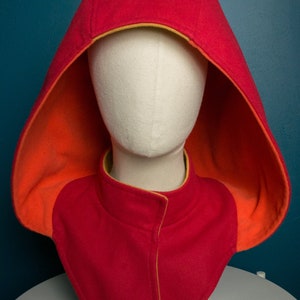 Reversible Multicolor Hood, Soft Handmade Durable Fabric Hood Accessory ...