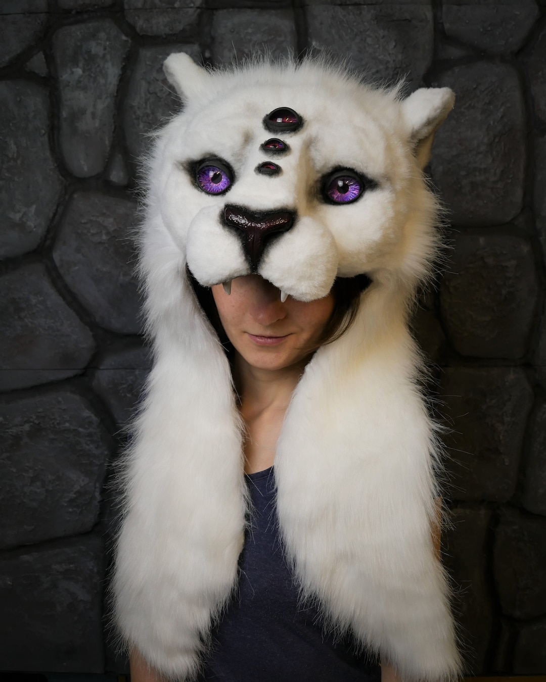CUSTOM MADE Animal Feline,wolf,k9 Inspired Headdress, Good for LARP and ...