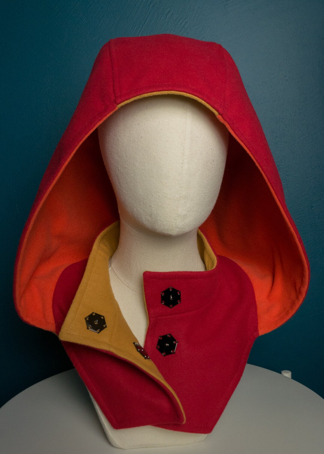 Reversible Multicolor Hood, Soft Handmade Durable Fabric Hood Accessory ...