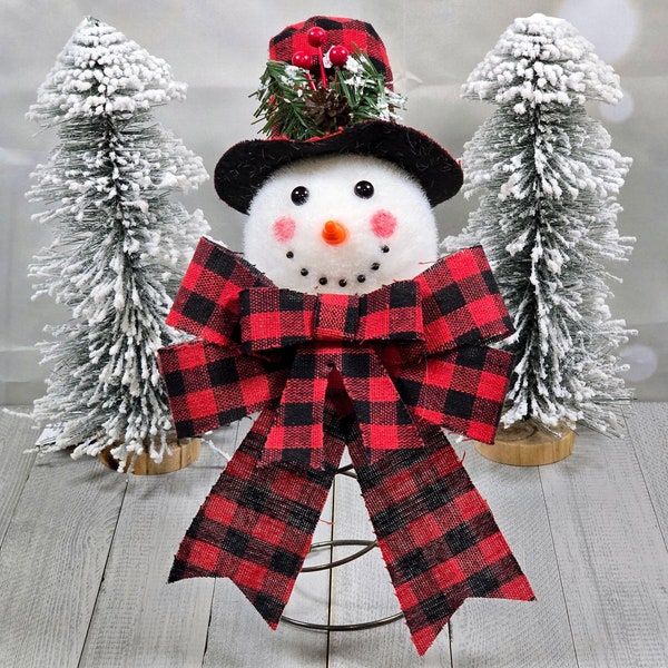Snowman Head Tree Topper - Etsy