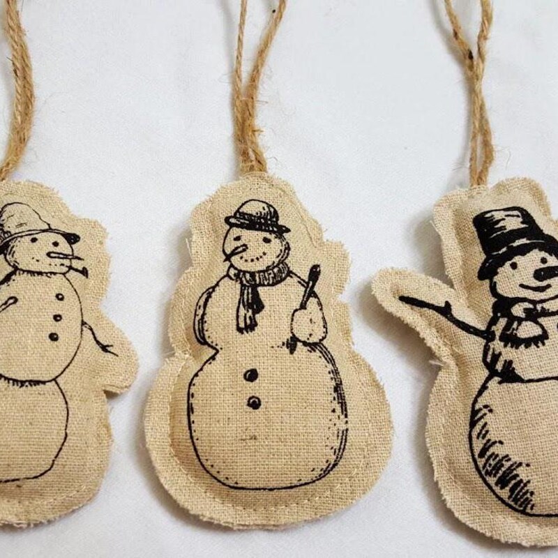 Burlap Snowman - Etsy
