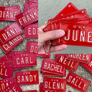 Mini License Plates With Names — Lot of 88 — Vintage Bicycle Name ...