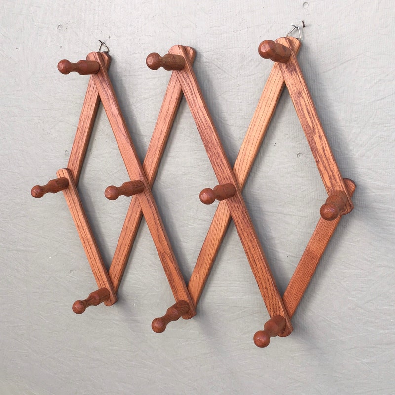 Wooden Peg Rack - Etsy