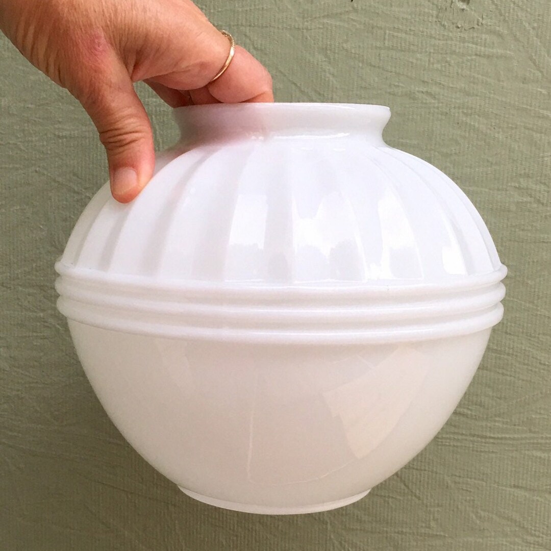 Antique Light Shade Victorian Replacement Globe Eclectic Art Deco Style ...