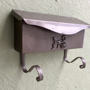 Antique Rustic Metal Mailbox Apartment/cottage Style Newspaper/letter ...