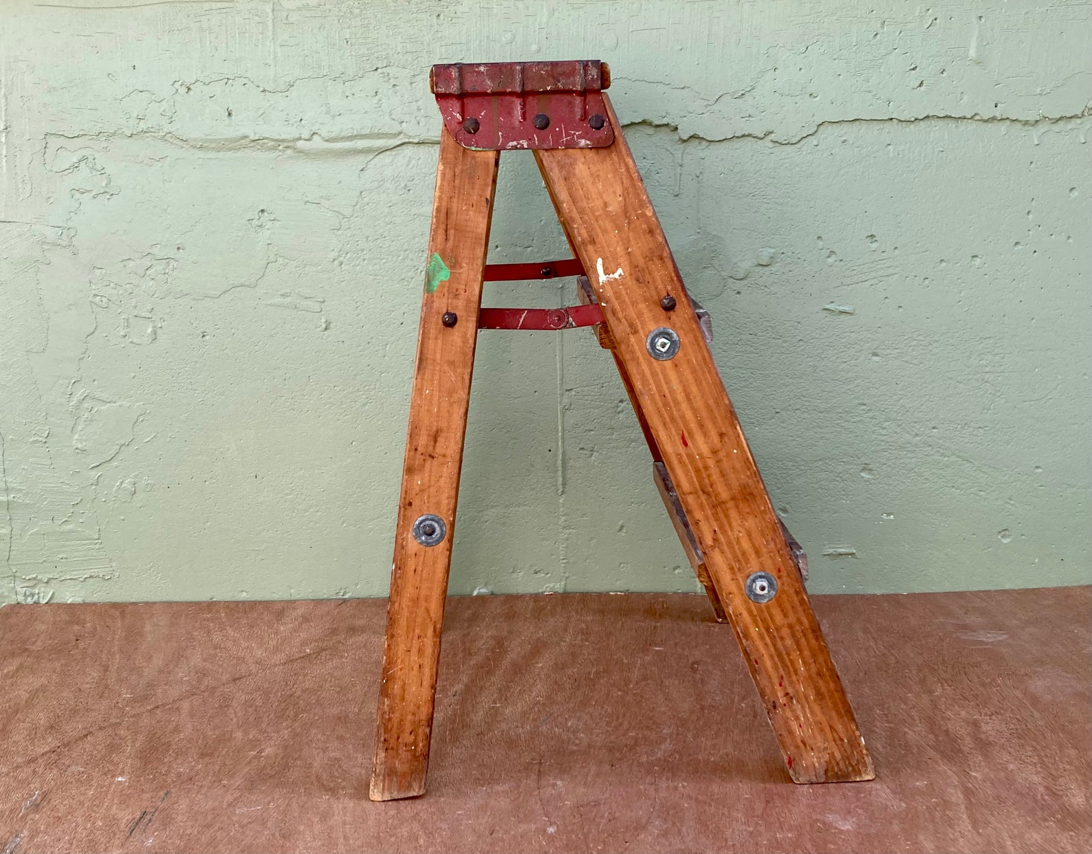 Antique Wood Step Ladder Vintage Urban Industrial Style - Etsy