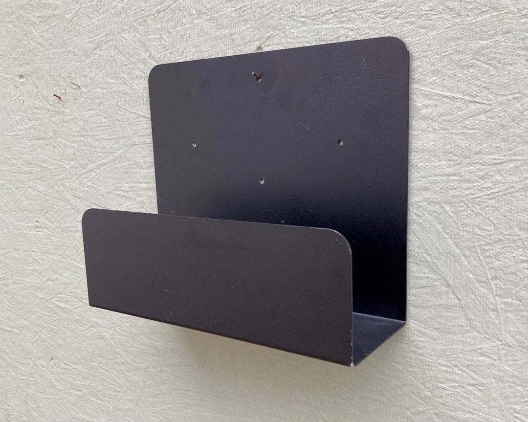 Record Album Holder — Vintage Industrial Steel Organizer — Wall Mount ...