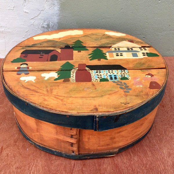 Antique Round Cheese Boxes - Etsy