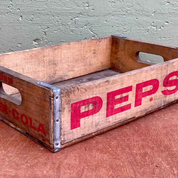 Vintage Pepsi Cola Wooden Box - Etsy