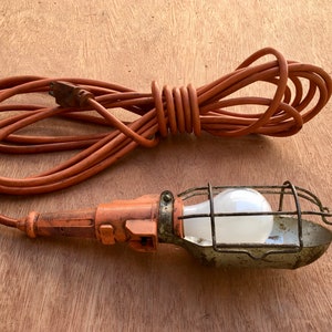 Retro 1970s Corded Automotive Mechanics Drop Lightvintage Handheld ...