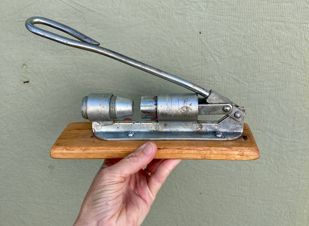 Vintage Nut Cracker Nut Sheller Piston Action Mechanical Nutcracker ...