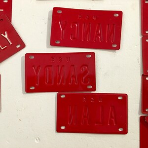 Mini License Plates With Names — Lot of 88 — Vintage Bicycle Name ...