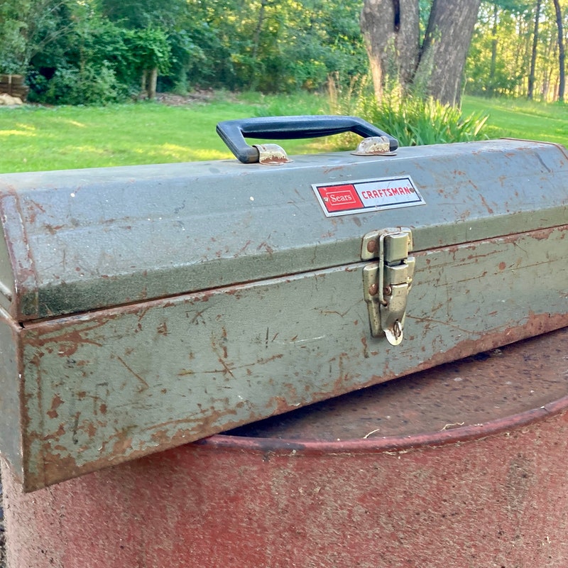 Vintage Craftsman Tool Box - Etsy