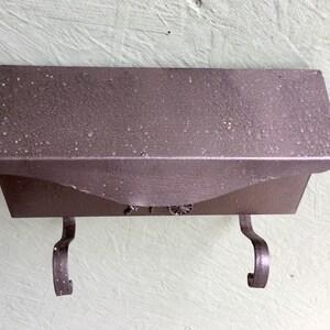 Antique Rustic Metal Mailbox Apartment/cottage Style Newspaper/letter ...