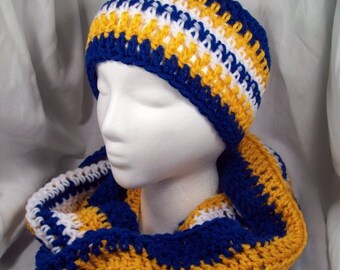 WV West Virginia Team Colors Hand Crocheted Headband or | Etsy