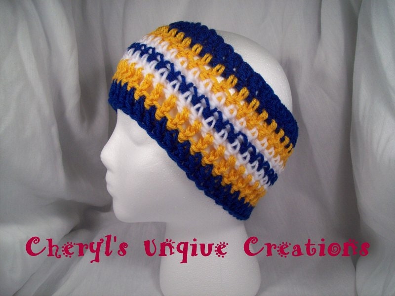 WV West Virginia Team Colors Hand Crocheted Wide Chunky - Etsy