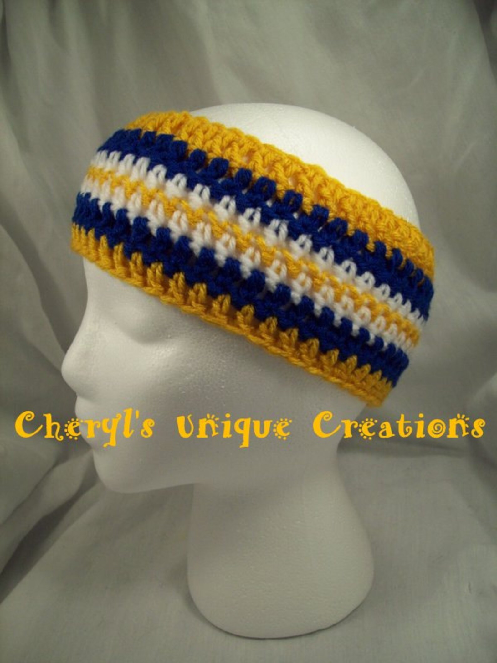 WV - West Virginia Team Colors Hand Crocheted Headband or Beanie ...