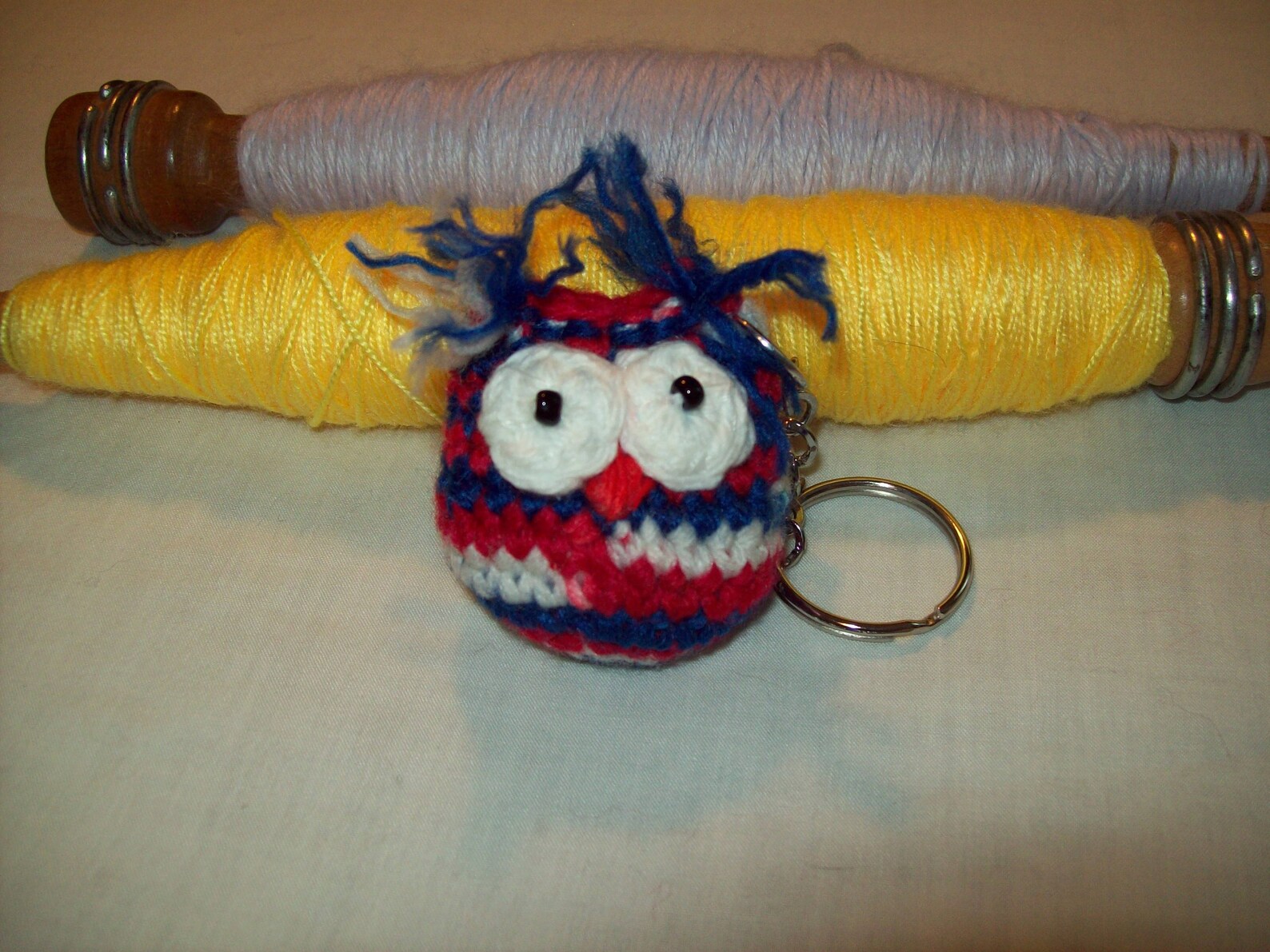 Crocheted Keychain Key Fob - Various Animals, Foods, and Shapes ...