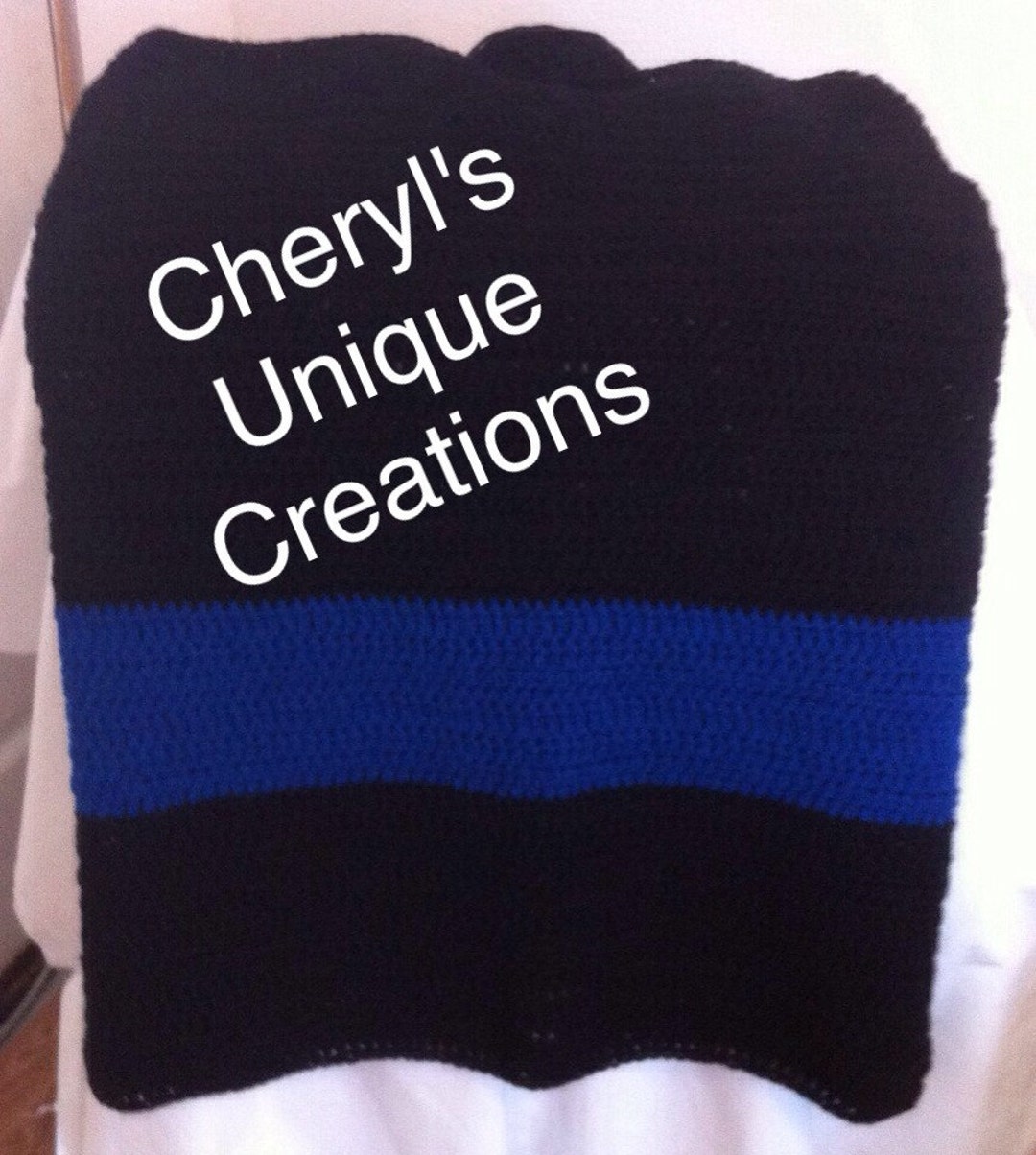 Thin Line Handmade/hand Crocheted Afghan/blanket - 5 Sizes/fleece ...