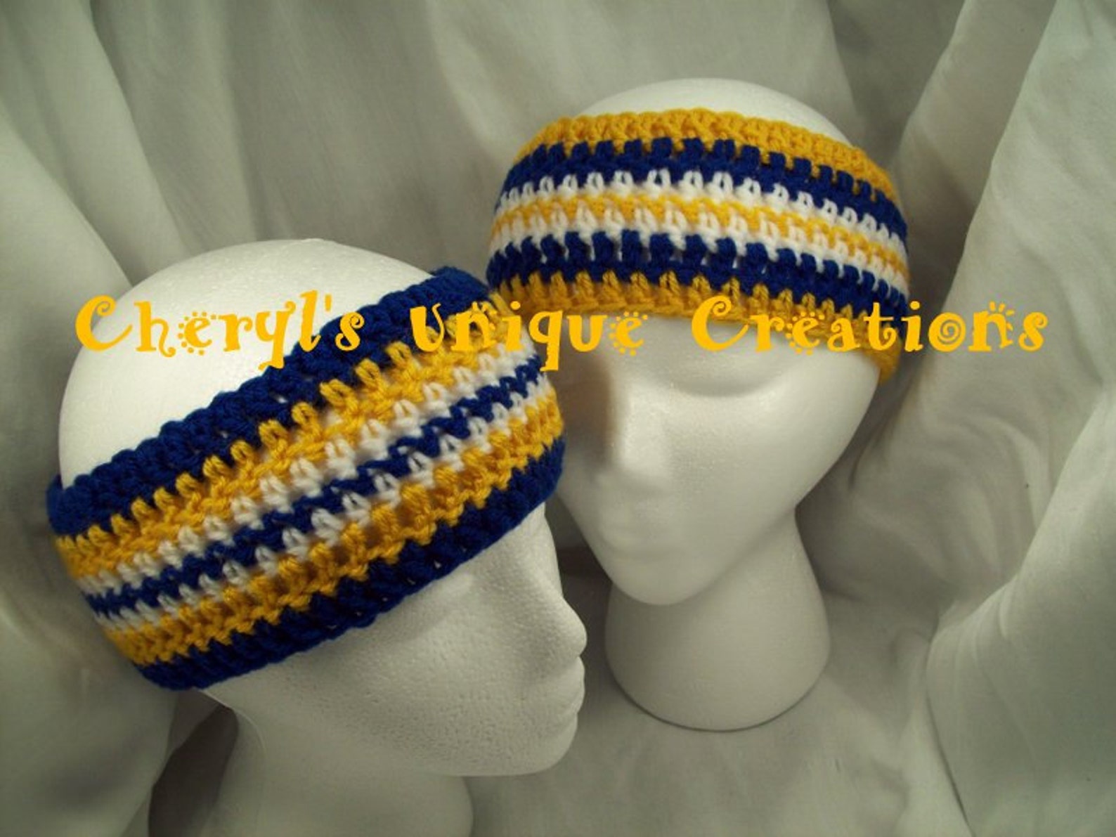 WV - West Virginia Team Colors Hand Crocheted Headband or Beanie ...