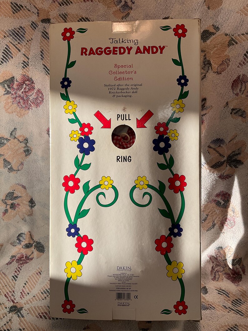 Vintage RAGGEDY ANDY DOLL -17 Inch Dakin Special Collector's Edition ...