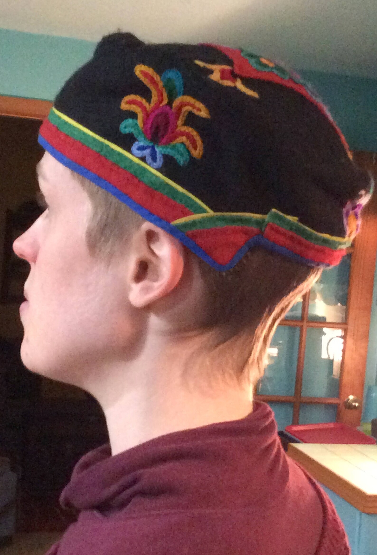 Tibetan Embroidered Cap Hat or Brocade Fancy Hat. 2 to Choose From XS ...