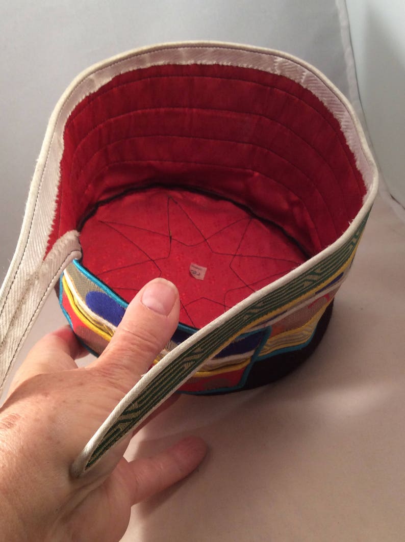 Tibetan Embroidered Cap Hat or Brocade Fancy Hat. 2 to Choose From XS ...