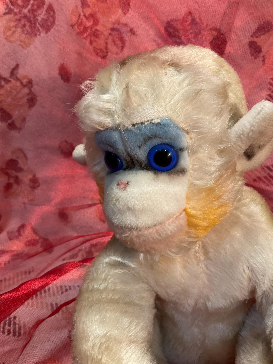 Large Steiff Mungo Monkey Mohair Seated 12" Vintage Free Shipping - Etsy