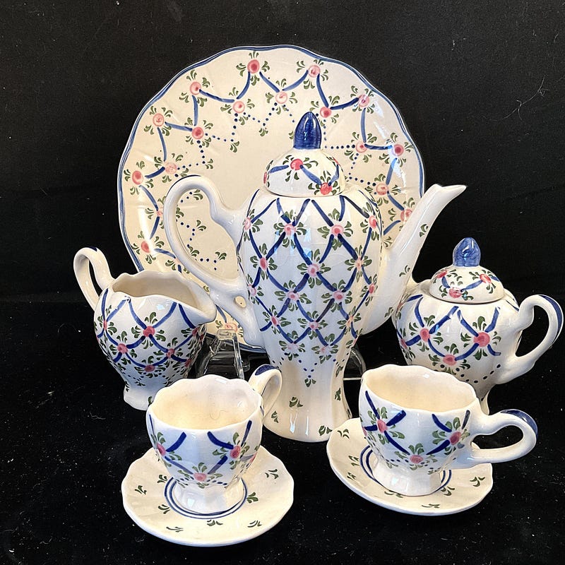 Vintage New Tea Set - Etsy