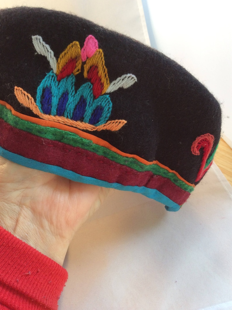 Tibetan Embroidered Cap Hat or Brocade Fancy Hat. 2 to Choose From XS ...