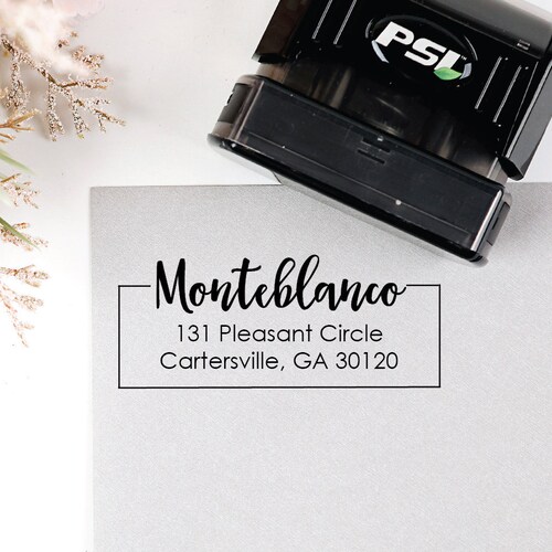 Self Inking Address Stamp Personalized Address Stamp Custom | Etsy