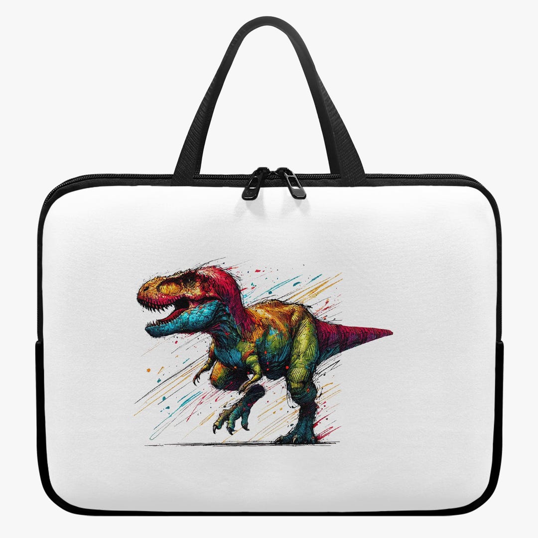 Computer Cover T Rex Surrealist Animal Graphic, Cozy Colors - Etsy