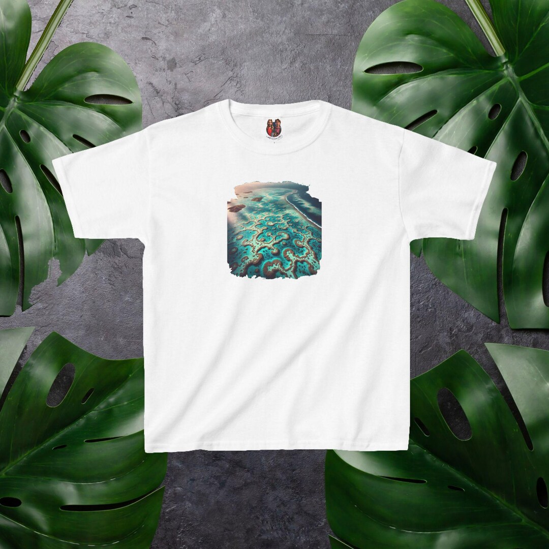 Kids Graphic Tee Landscape Great Barrier Reef Tshirt Nature Australia ...