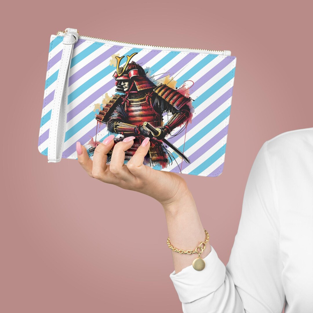 Samurai Pouch - Japan Evening Bag - Retro Samurai Purse Japanese Print ...