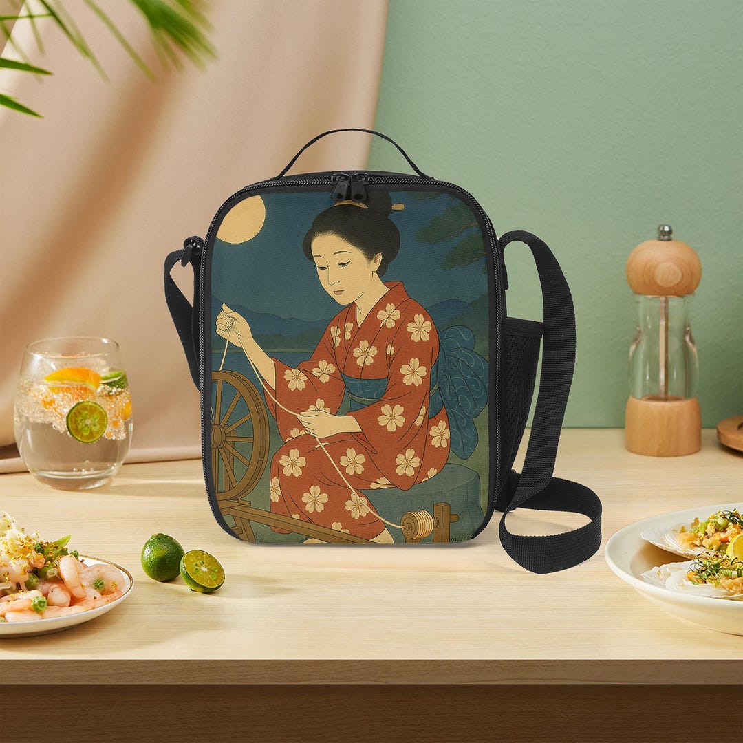 Japanese Art Lunch Bag Original Design With Illustration and ...