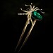 Green Spider, Spider Hair Fork, Goth Hair Fork, Gold Hair Fork, Spider ...