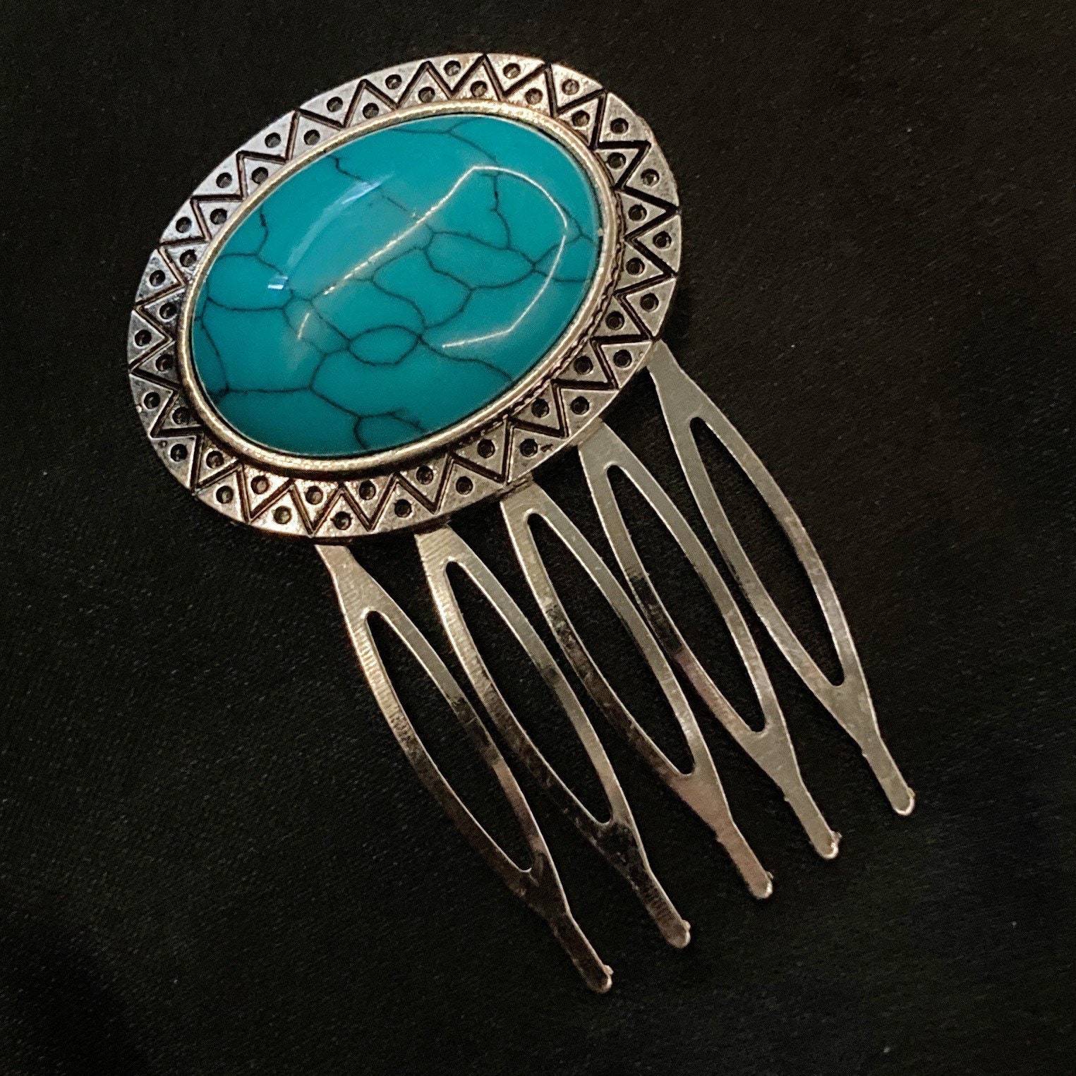 Turquoise Comb Turquoise Hair Comb Turquoise Hair Turquoise | Etsy