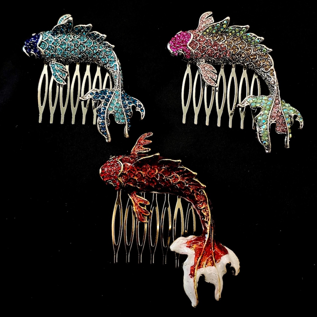 Fish Hair Comb, Fish Hair Comb, Hair Comb, Blue Fish, Something Blue ...