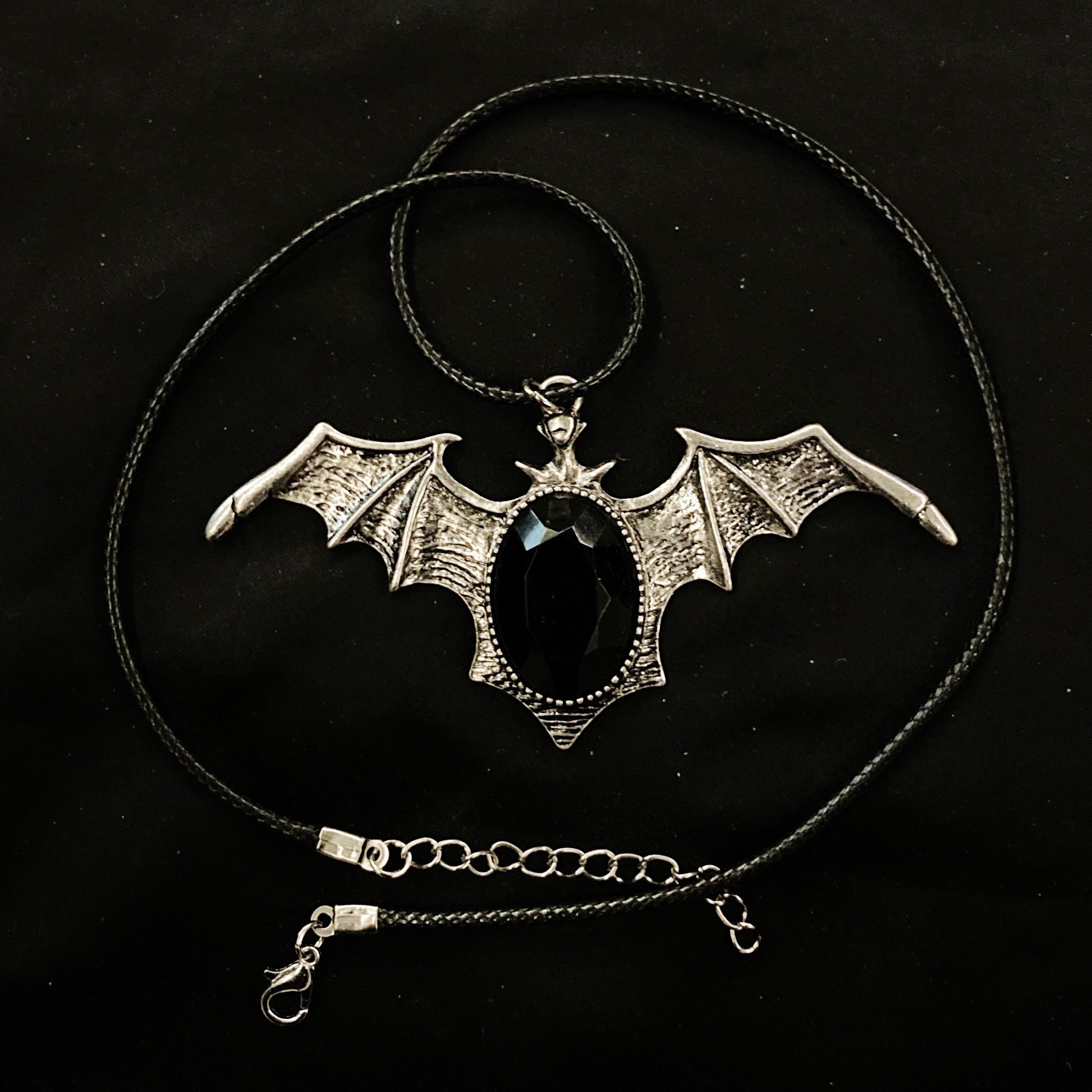 Bat Necklace Goth Necklace Gothic Necklace Wing Necklace - Etsy