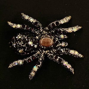 Gold Spider, Black Spider, Purple Spider, Pink Spider, Spider Brooch ...