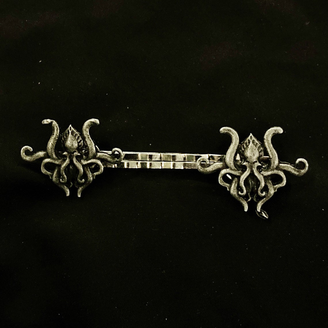 Silver Hair Pins, Cthulhu, H P Lovecraft, Octopus Hair Pins, Octopus ...
