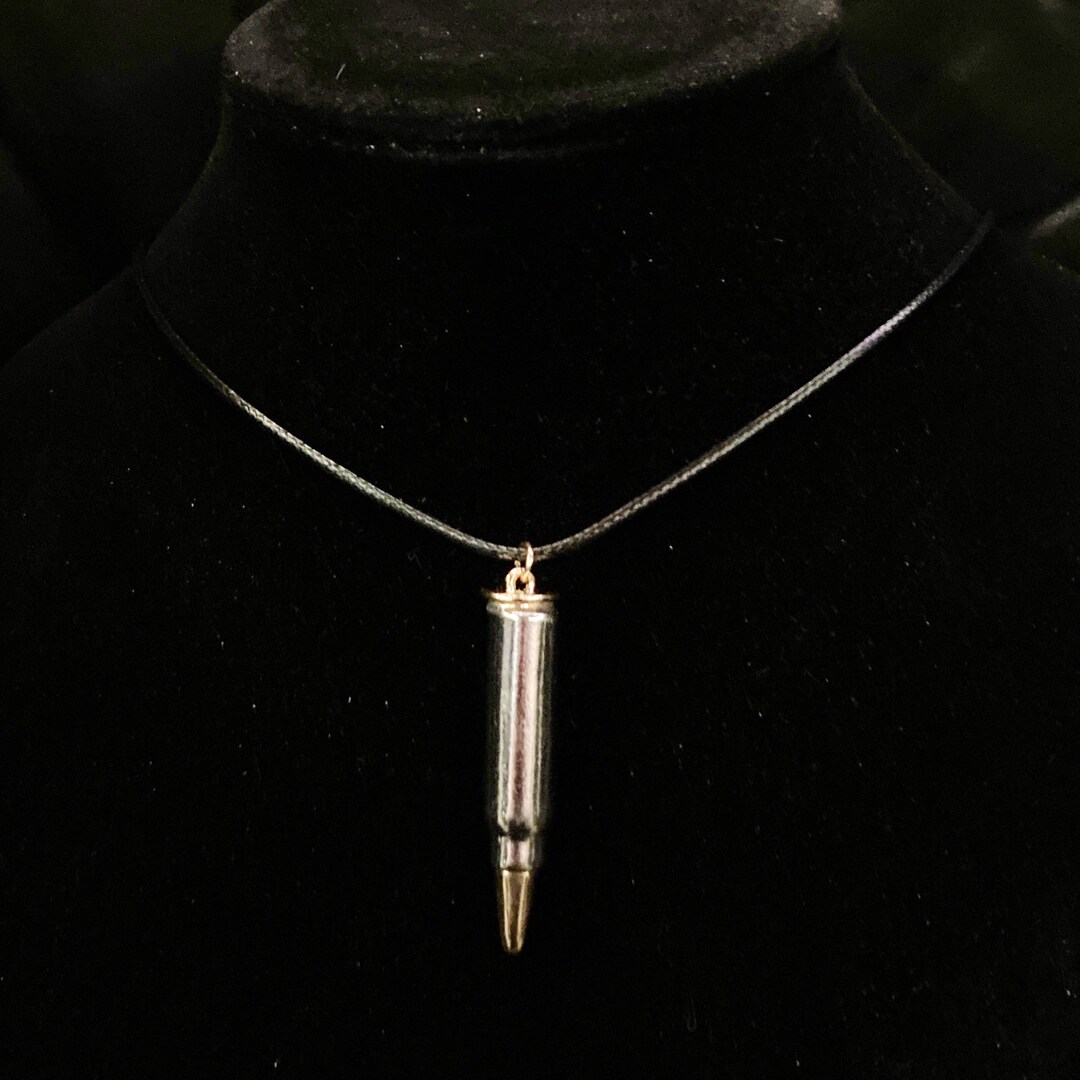 Silver Necklace, Gold and Silver, Bullet Necklace, Ammo Necklace ...