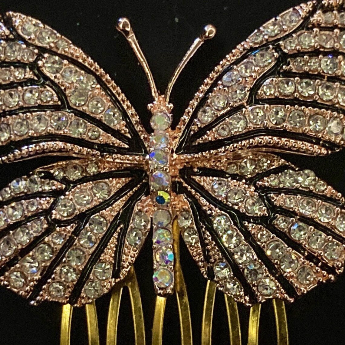 Gold Butterfly Monarch Butterfly Jeweled Butterfly - Etsy