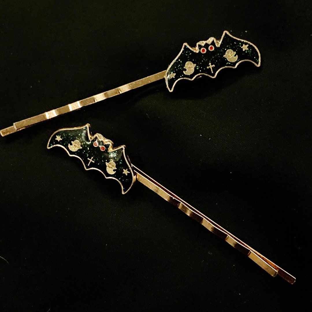 Gold Hair Pins, Bat Hair Pins, Wing Hair Pin, Bat Wing, Vampire Bat ...