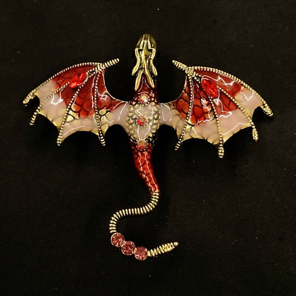 Brooch Dragon - Etsy