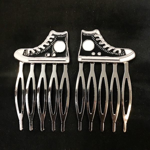 Black and White Chuck Taylors - Etsy