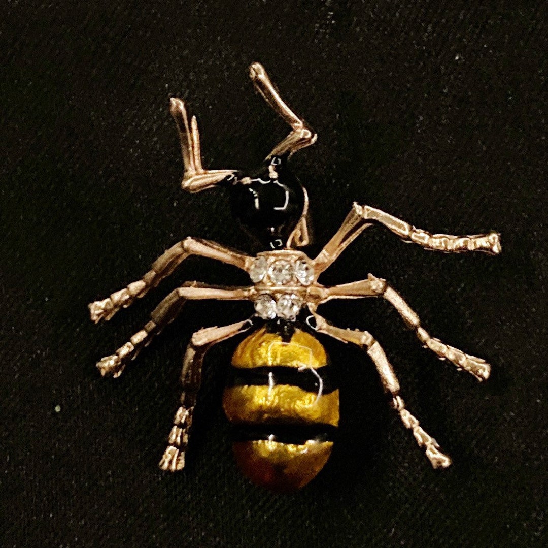 Yellow Black Ant, Ant Brooch, Carpenter Ant, Ant Pin, Ant Jewelry ...