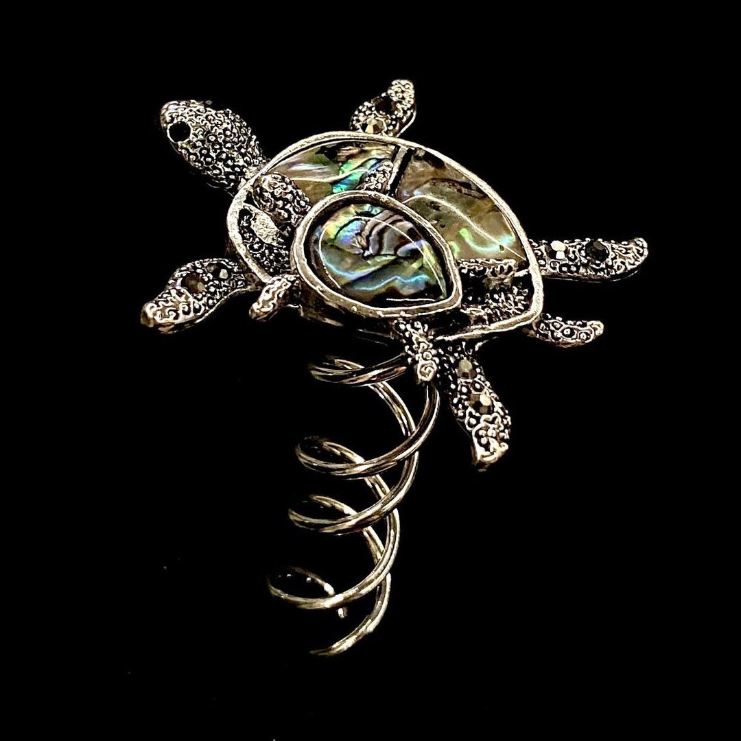 Mother and Child, Turtle Hair Pin, Abalone Turtle, Hair Accessories ...
