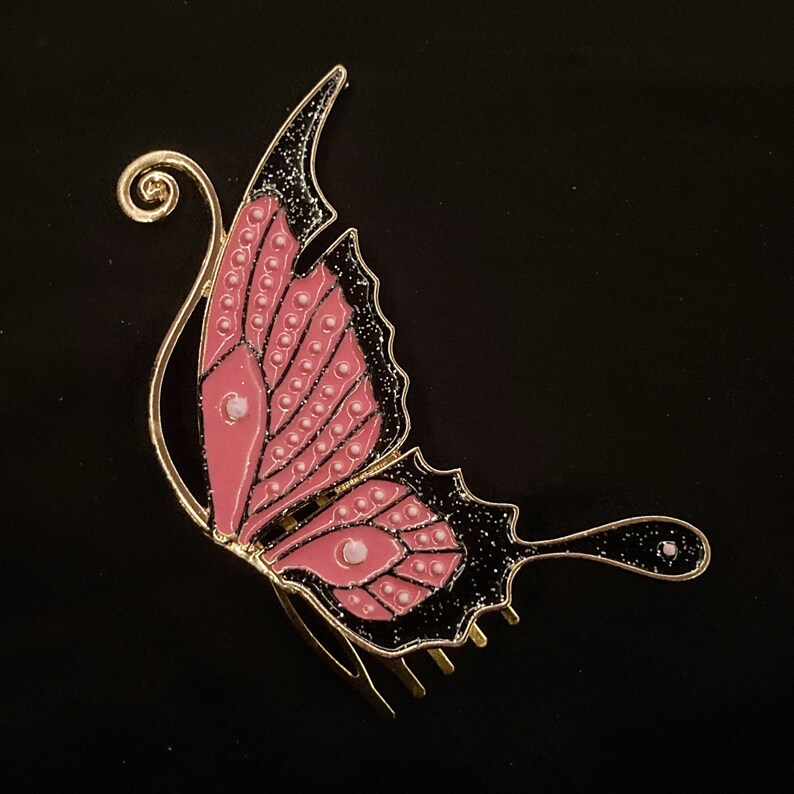 Pink Butterfly, Butterfly Hair Comb, Butterfly Hair, Sparkling ...